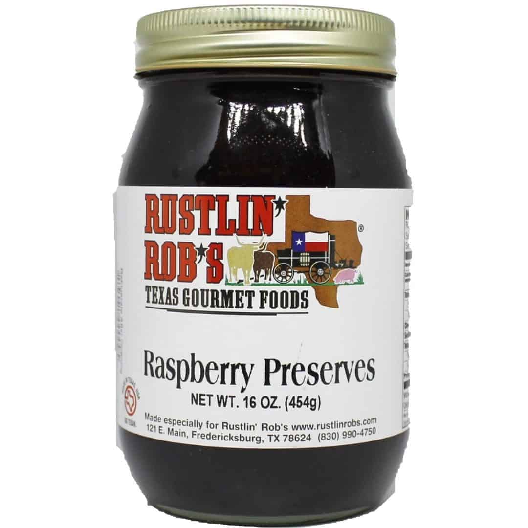 Raspberry Preserves • Rustlin' Rob's Gourmet Texas Foods