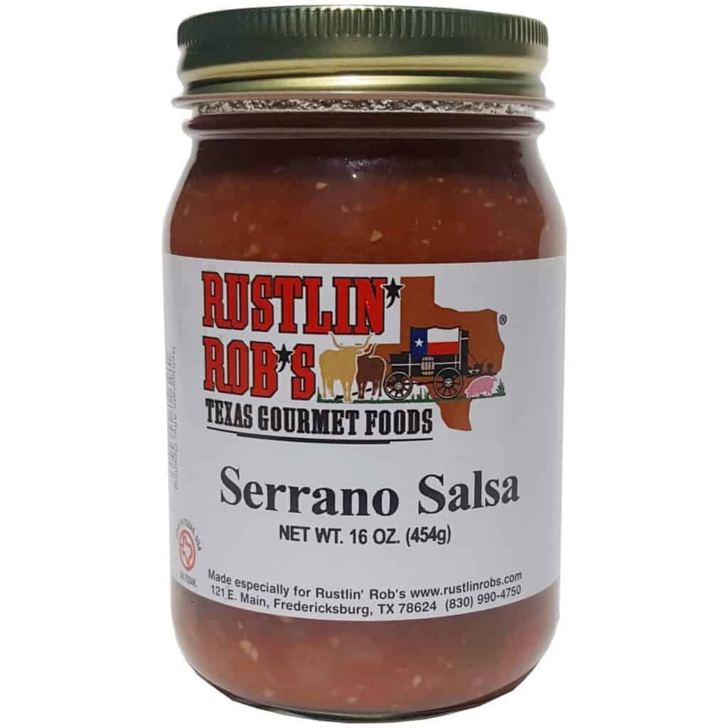 Serrano Salsa • Rustlin' Rob's Gourmet Texas Foods