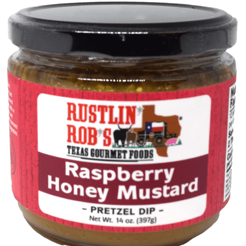 Raspberry Honey Mustard • Rustlin' Rob's Gourmet Texas Foods