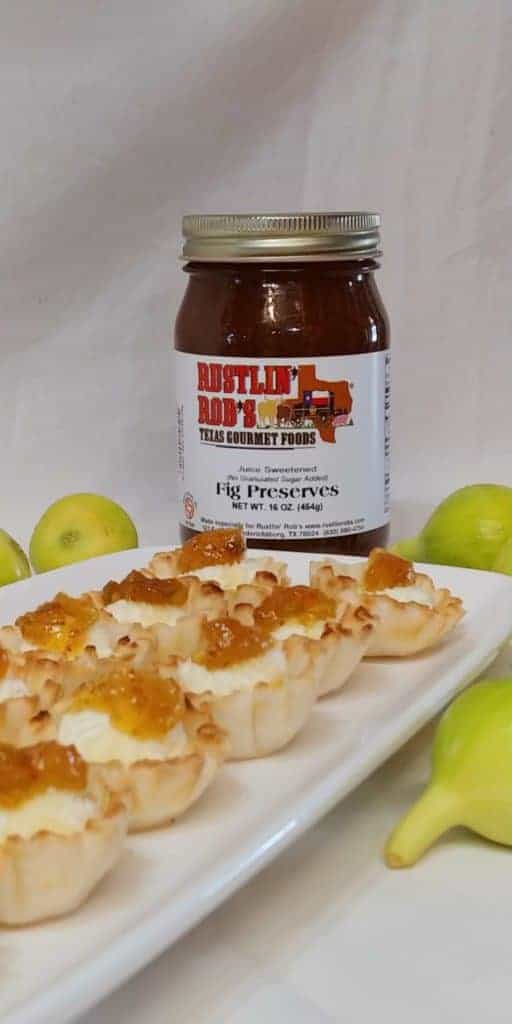 Fig and Cheese Bites • Rustlin' Rob's Gourmet Texas Foods